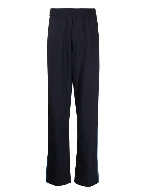 Paul Smith Side-stripe Elastic Track Pants - Blue