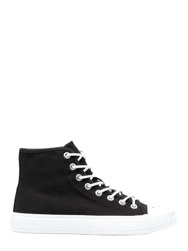 Acne Studios Contrasting Toe-cap Lace-up Sneakers - Black
