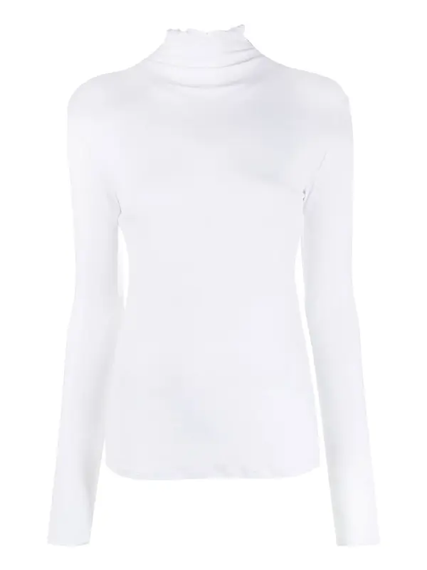 Filippa K Ribbed-knit Roll-neck Top - White