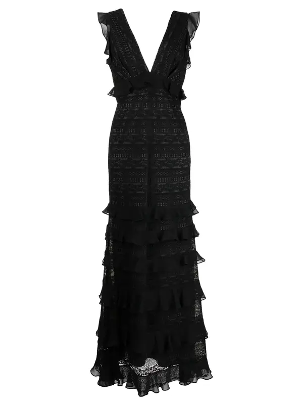 Sachin & Babi Serafina Lace Gown - Black