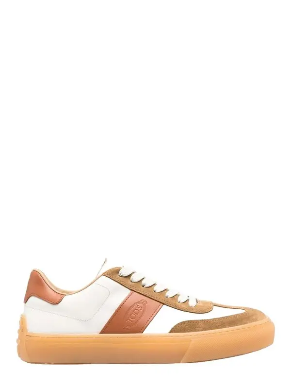 TOD'S Logo-stamp Low-top Sneakers - White