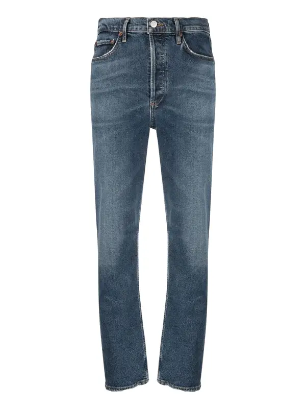 AGOLDE High-waisted Slim-fit Jeans - Blue