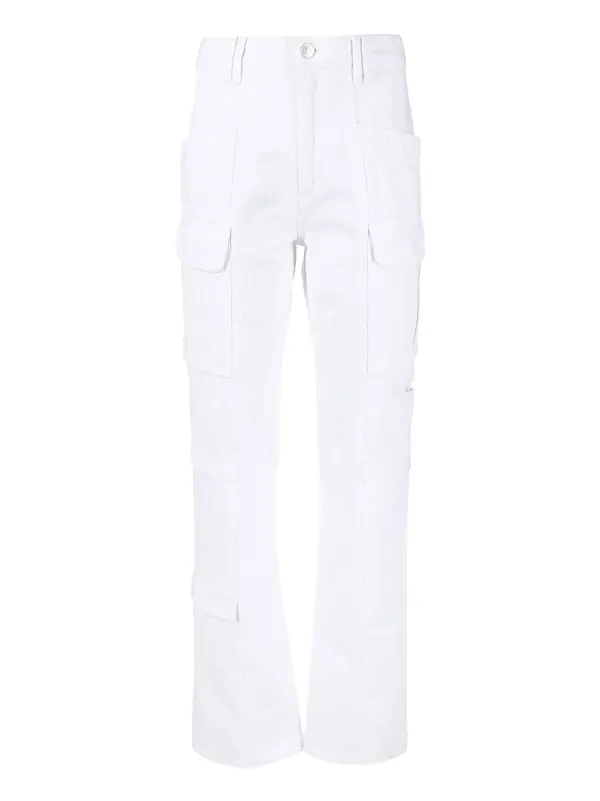 Isabel Marant Vokayo Straight-leg Jeans - White