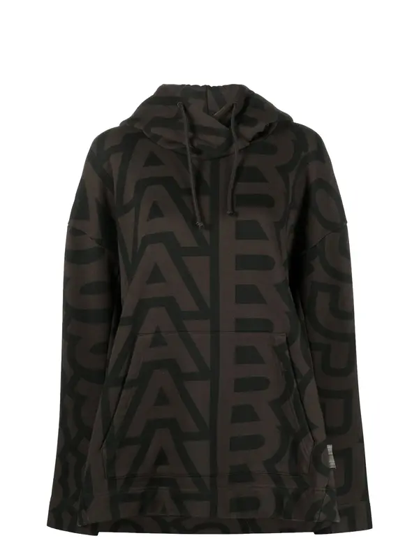Marc Jacobs Monogram Oversized Hoodie - Black