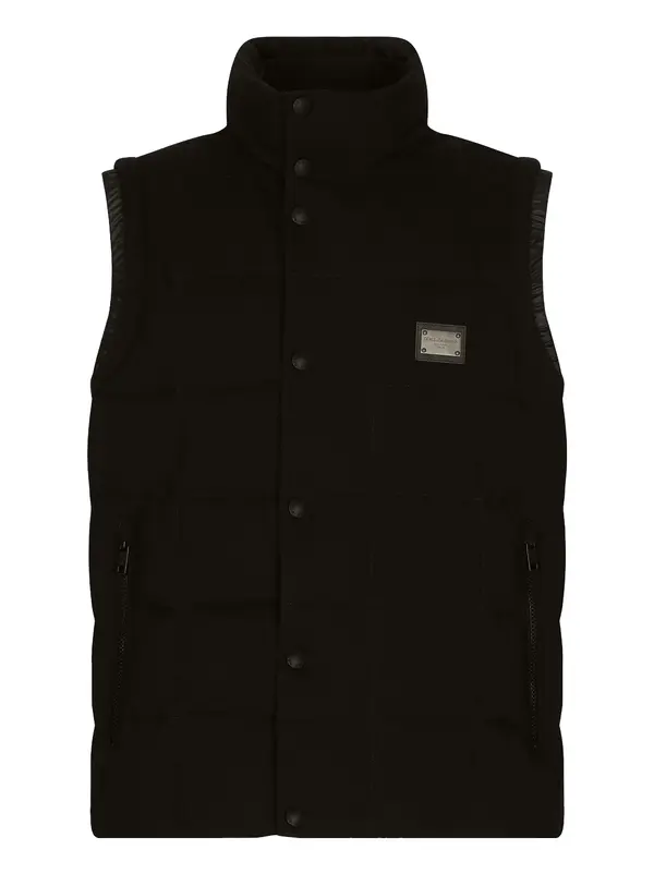 Dolce & Gabbana Logo-tag Padded Vest - Black