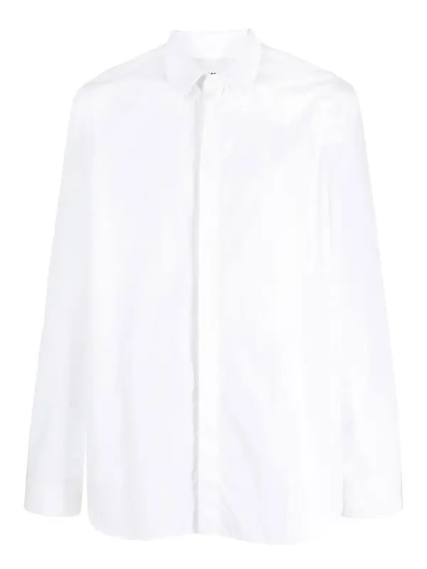 JIL SANDER Long-sleeve Poplin Shirt - White