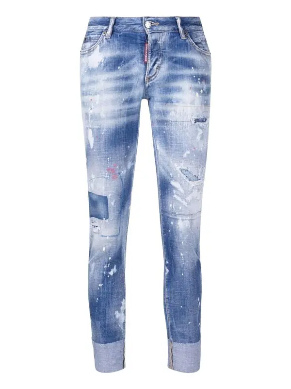 Dsquared2 Slim Cropped Jeans - Blue