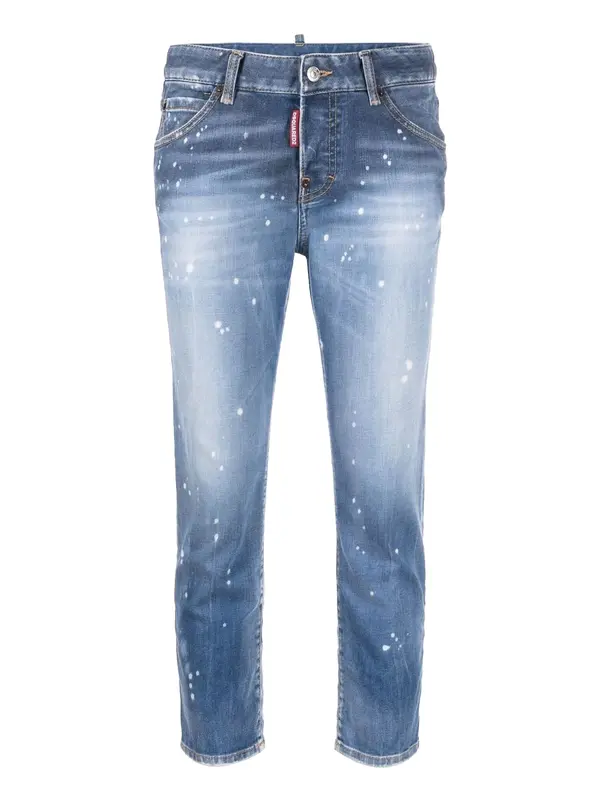 Dsquared2 Cropped Skinny Jeans - Blue