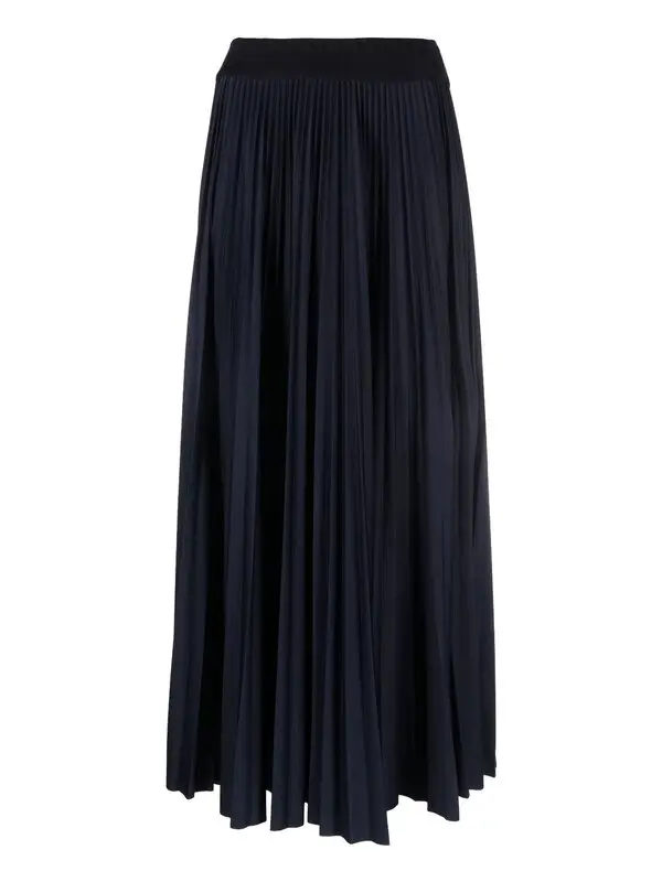 Fabiana Filippi Pleated Midi Skirt - Blue
