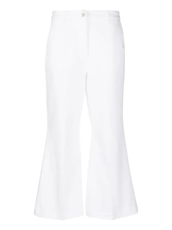 Fabiana Filippi High-rise Flared Cropped Jeans - White