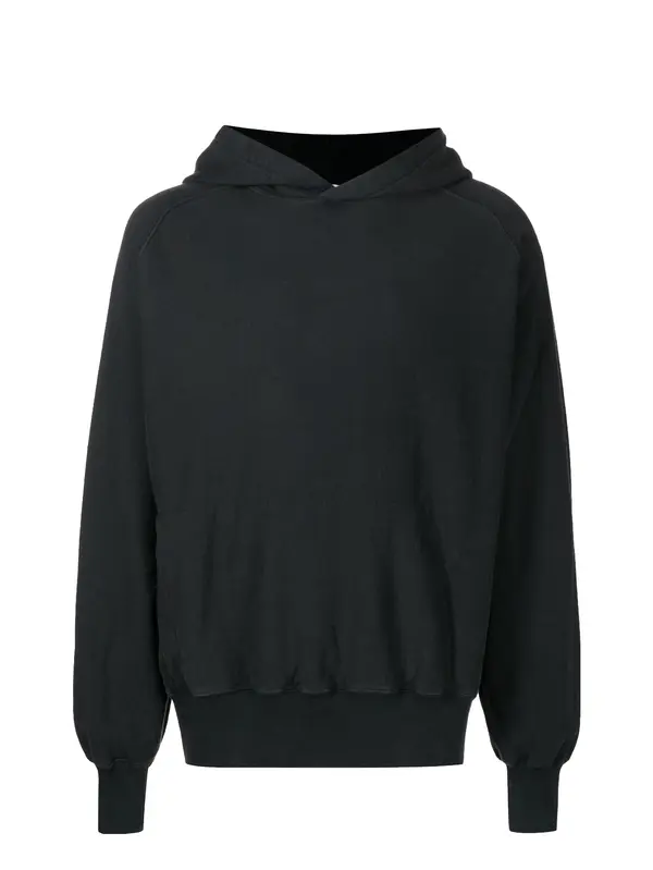 GR10K Long Sleeves Cotton Hoodie - Black