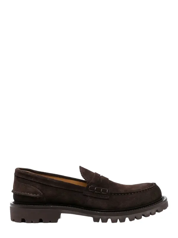 SCAROSSO Wooster Ii Suede Loafers - Brown