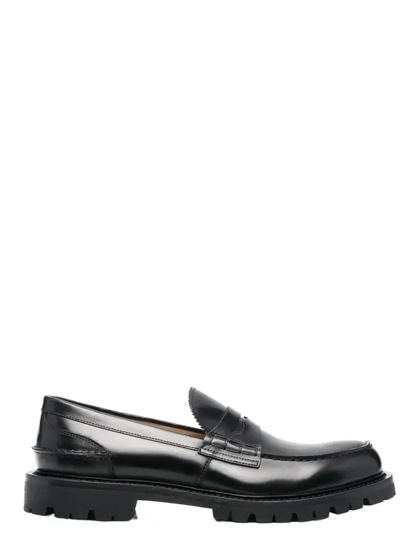 SCAROSSO Chunky-soled Loafers - Black
