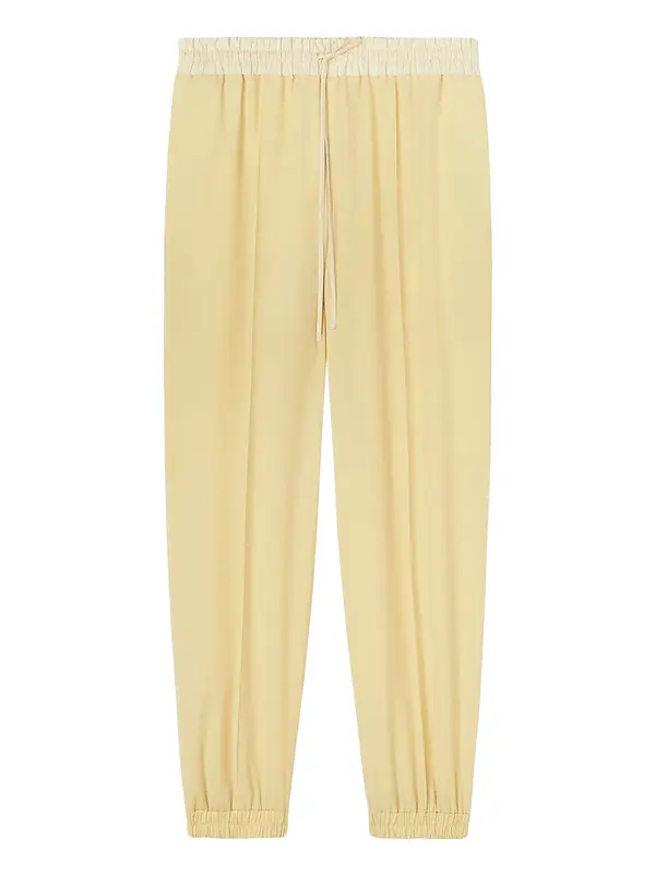 JIL SANDER Drawstring Waist Trousers - Yellow