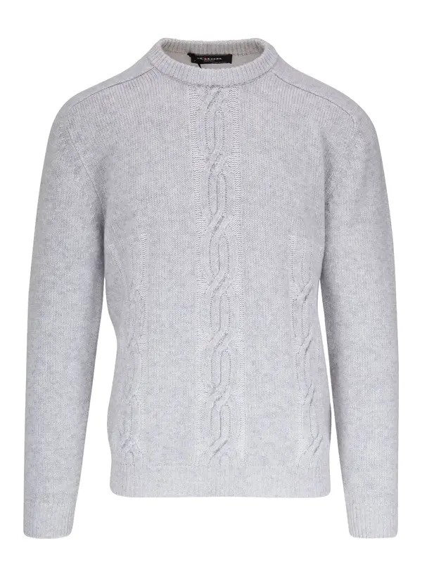 Kiton Crewneck Cashmere Jumper - Grey