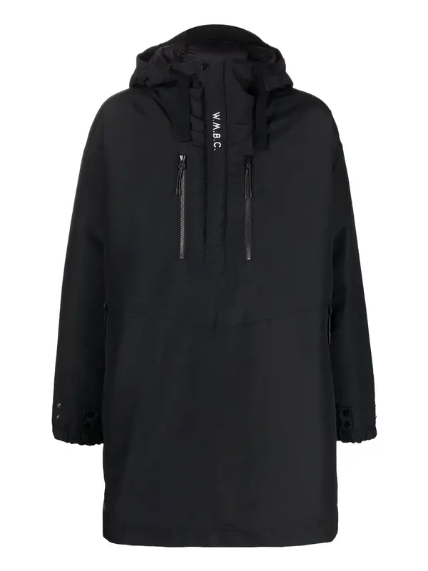 WHITE MOUNTAINEERING Half Zip-up Padded Coat - Black