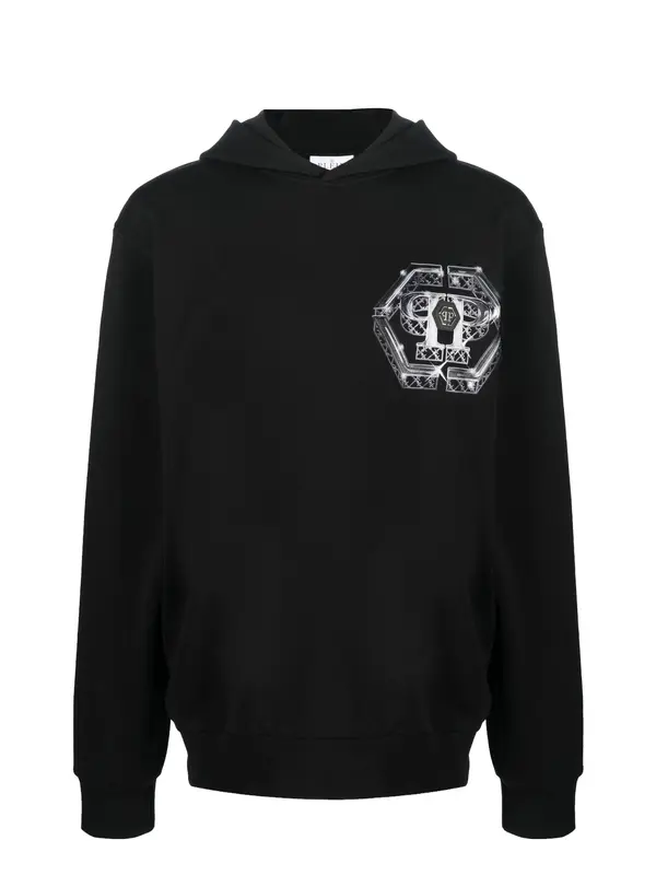 Philipp Plein Logo-print Hoodie - Black