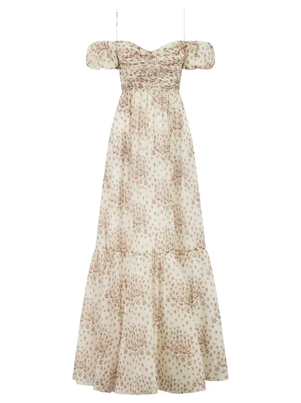 Giambattista Valli Floral-print Maxi Dress - White