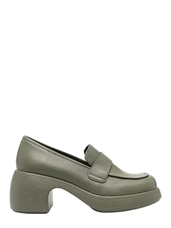 Camper Thelma 75mm Leather Loafers - Green