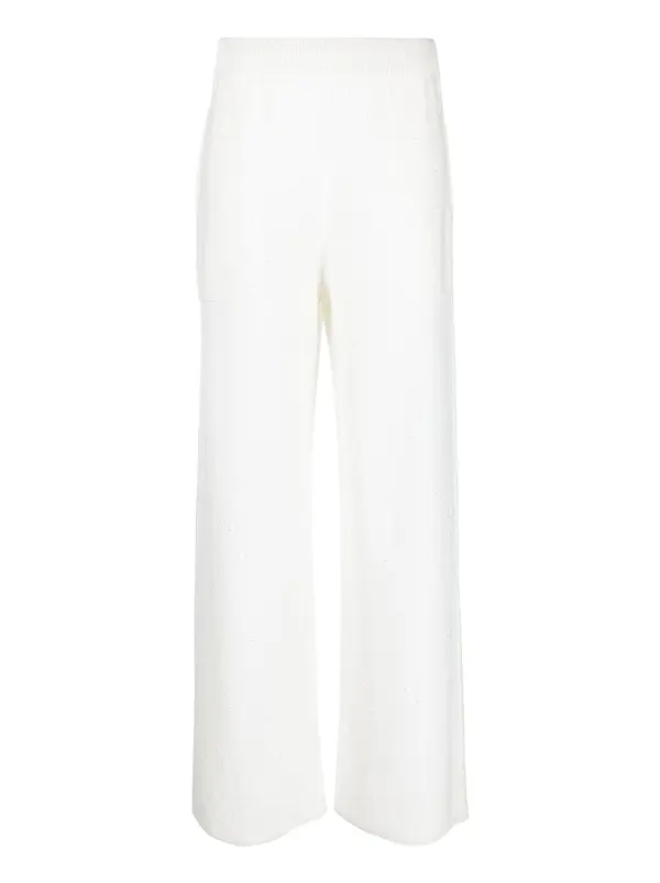 Fabiana Filippi Knitted Straight-leg Trousers - White