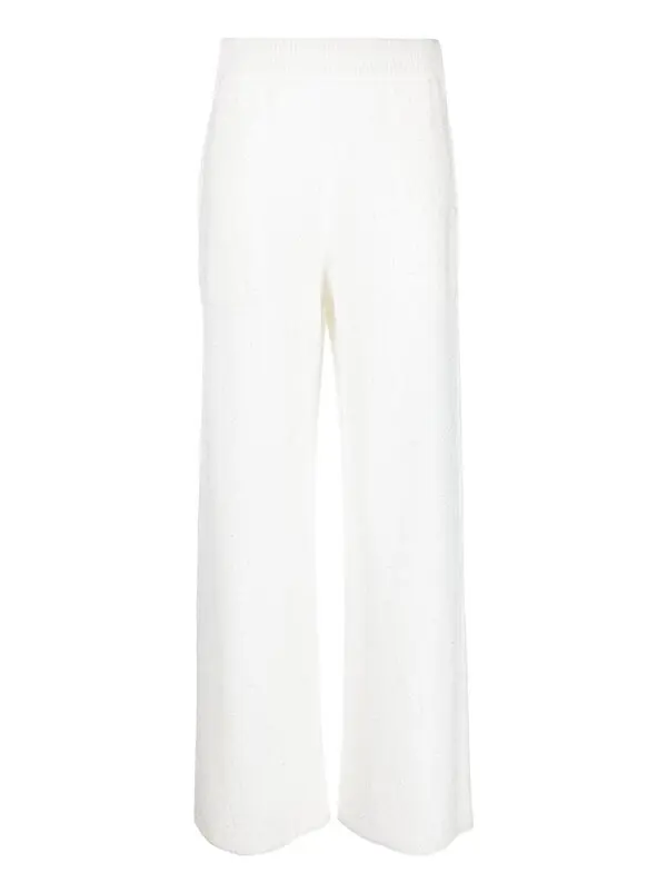 Fabiana Filippi Knitted Straight-leg Trousers - White