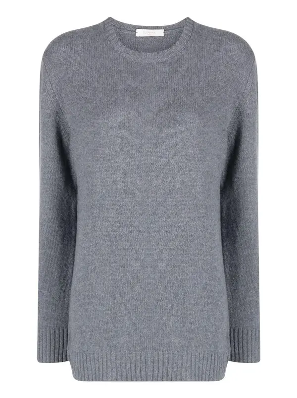 ZANONE Crew-neck Wool-cashmere Jumper - Grey