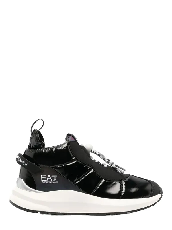 Emporio Armani Padded Mid-top Sneakers - Black