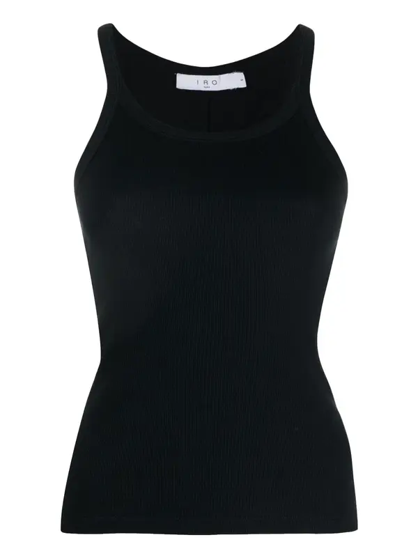 IRO PARIS Spaghetti-straps Cotton Top - Black