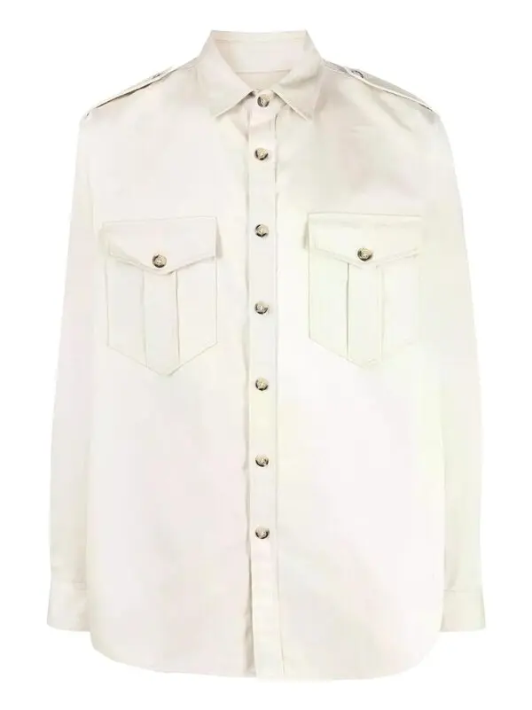 MARANT Pomili Embroidered Shirt - Neutrals