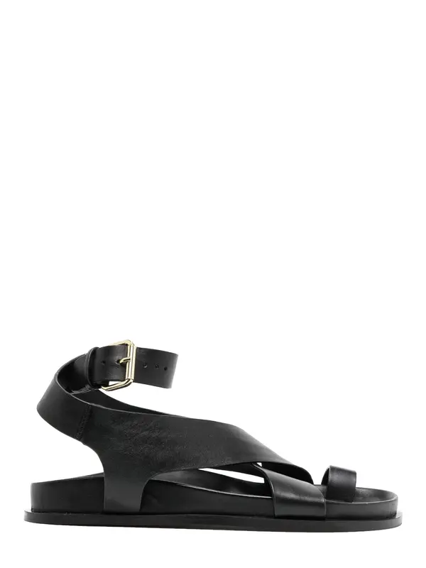 A.emery Jalen Flat Sandals - Black