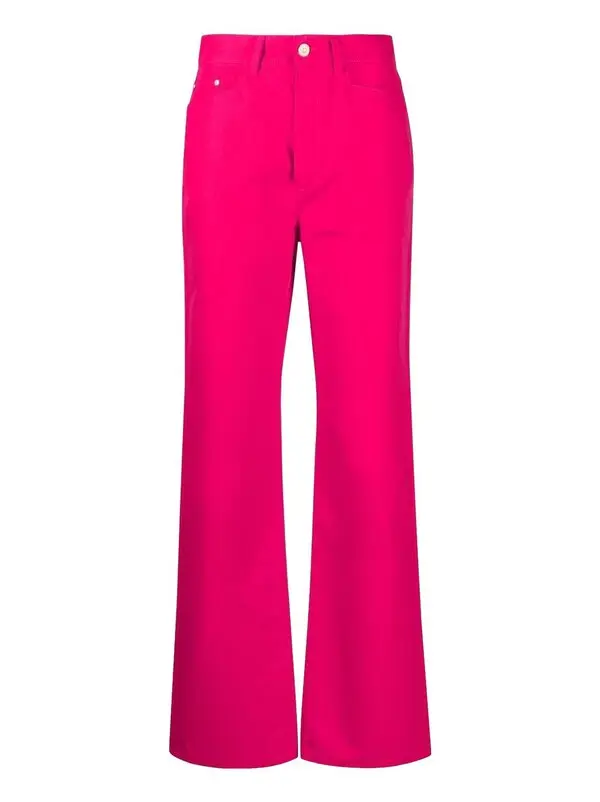 WANDLER Mid-rise Straight-leg Jeans - Pink