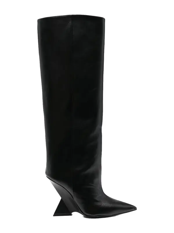 Attico Cheope Knee-high 105mm Boots - Black