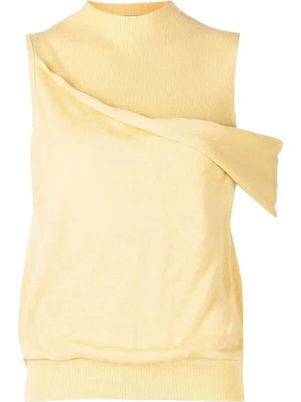 3.1 Phillip Lim Fallen-shoulder Wool-blend Knitted Top - Yellow