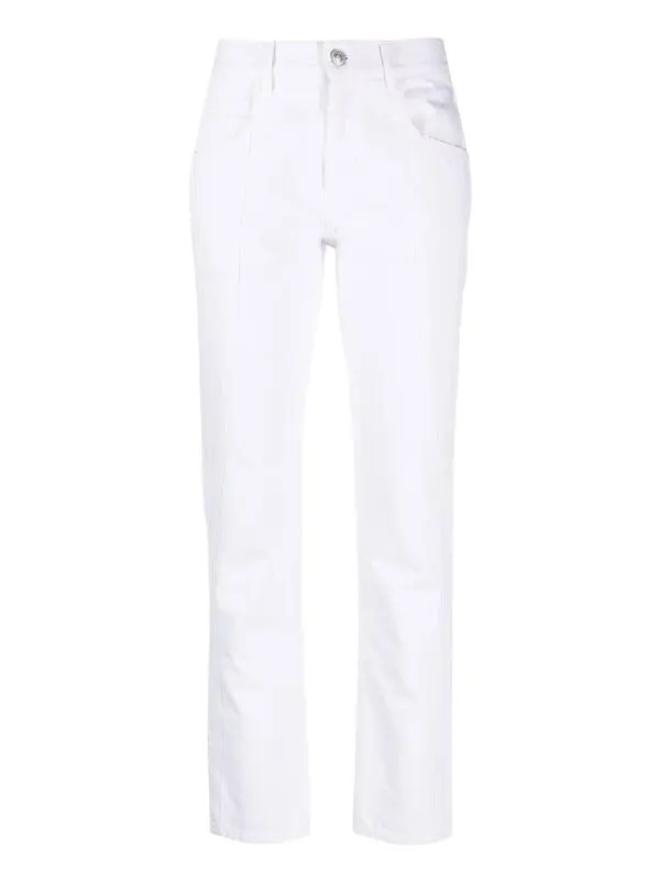 Isabel Marant Vikira Straight-leg Jeans - White