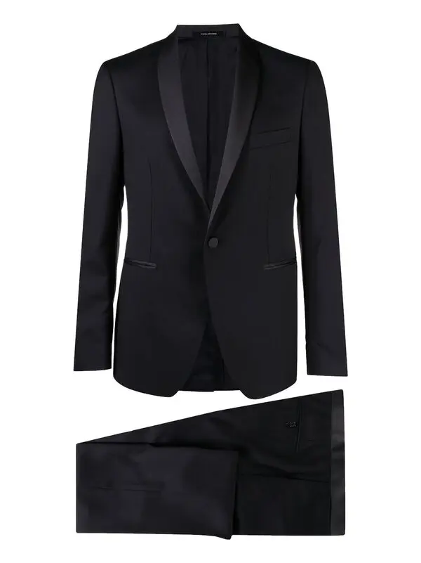 Tagliatore Tailored Single-breasted Dinner Suit - Blue