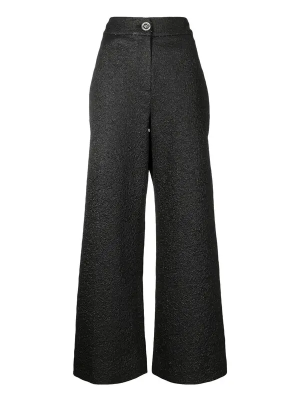 Shiatzy Chen Textured Wide Leg Trousers - White