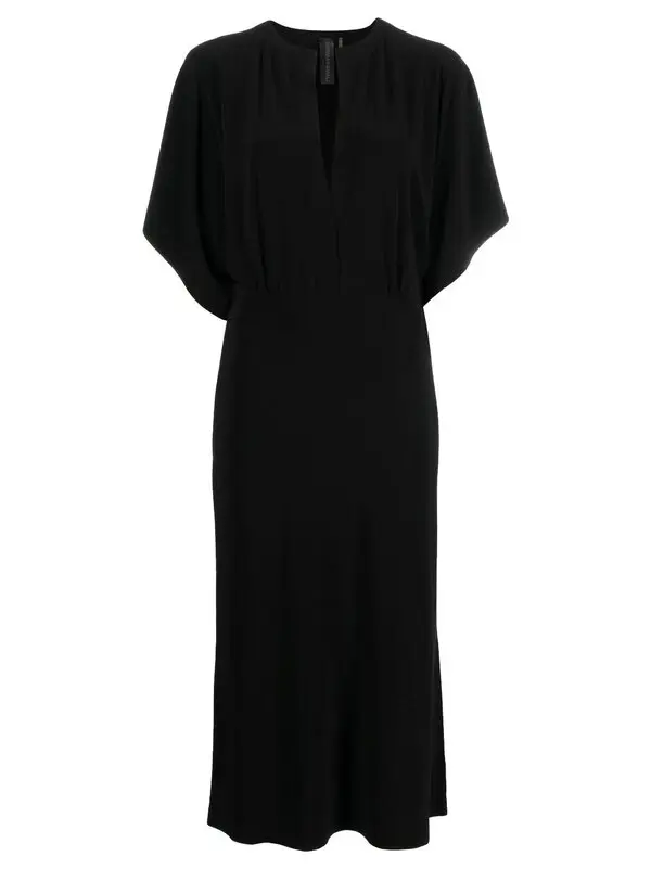 Norma Kamali Abiti Obie Midi Dress - Black