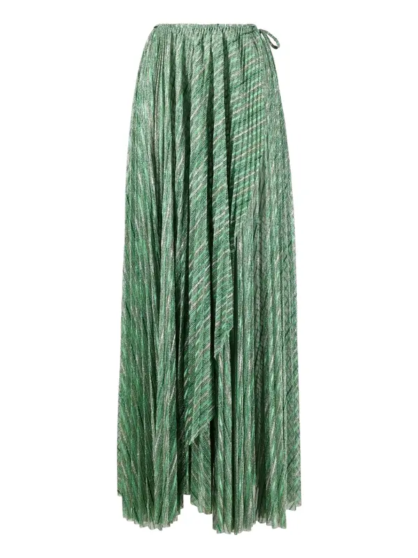 FORTE_FORTE Knitted Mid-length Skirt - Green