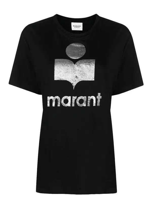 MARANT ETOILE Zewel Logo-print T-shirt - Black