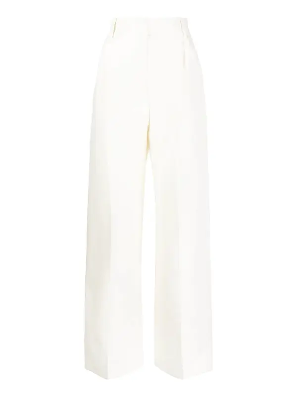 Dice Kayek Pleat-detailored Trousers - White