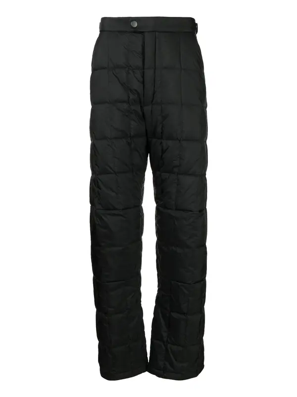IENKI IENKI Quilted Straight Trousers - Black