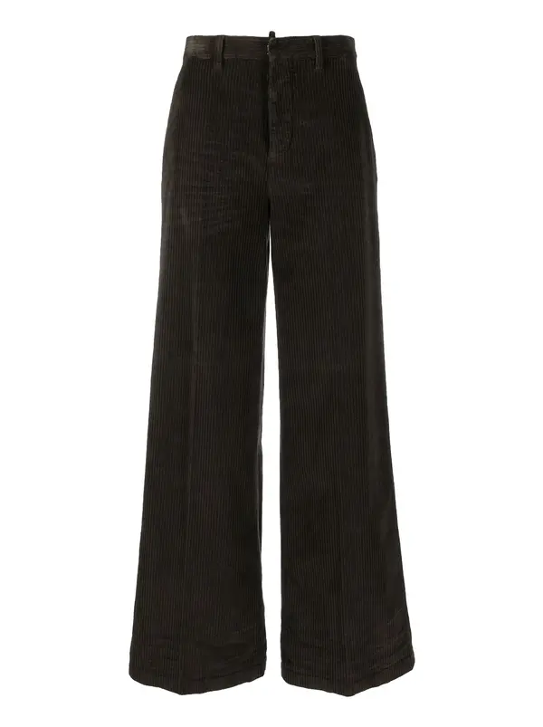 Dsquared2 Wide-leg Corduroy Trousers - Brown