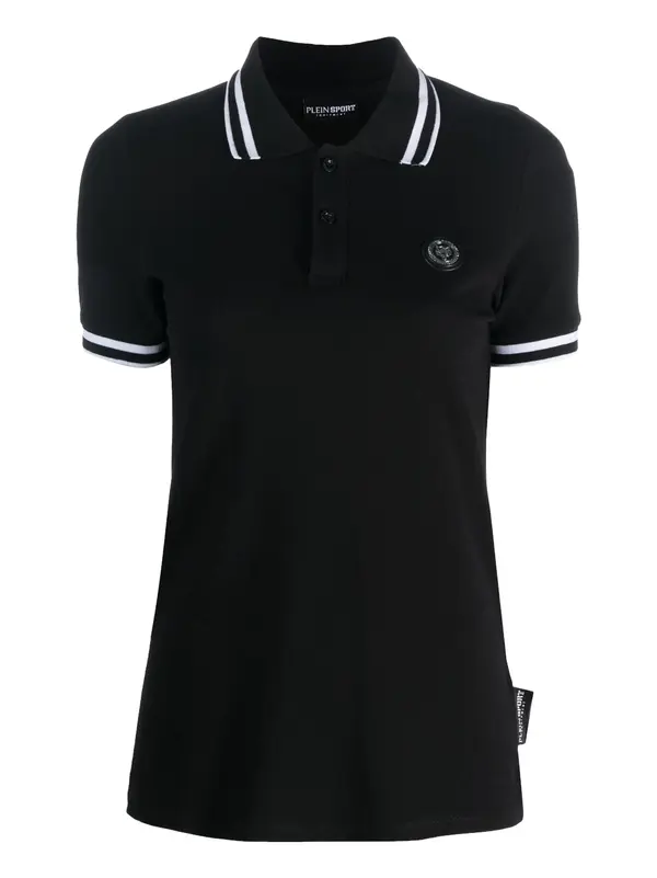 PLEIN SPORT Short-sleeve Polo Shirt - Black