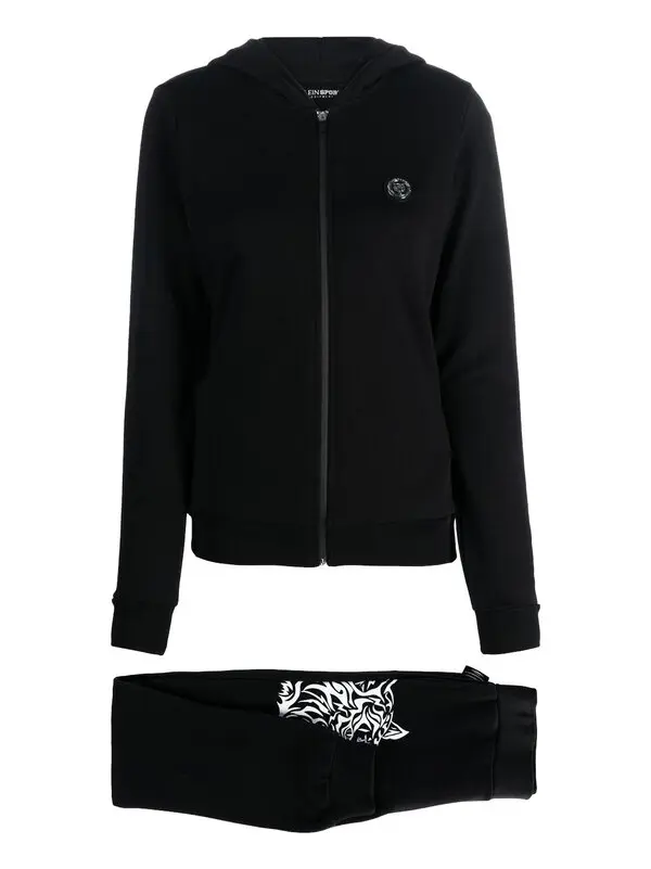 PLEIN SPORT Logo-print Jogging Tracksuit - Black