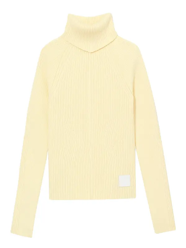 Marc Jacobs Ribbed Turtleneck Jumper - Yellow