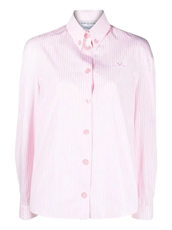 ROWEN ROSE Classic-collar Shirt - Pink