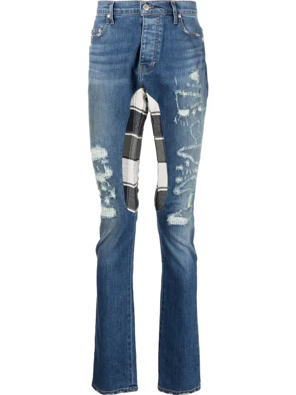 Alchemist Distressed Skinny Jeans - Blue