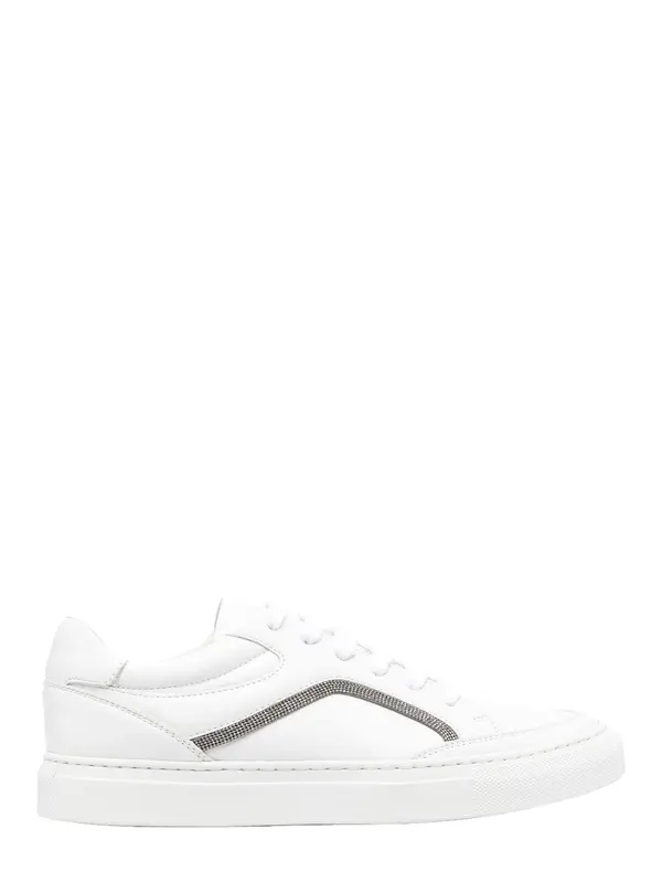 Brunello Cucinelli Low-top Lace-up Sneakers - White
