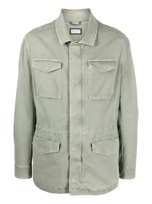 Brunello Cucinelli Military Jacket - Green