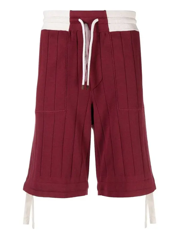 Brunello Cucinelli Knitted Bermuda Shorts - Red